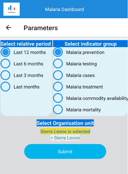 Application Malaria Dashboard | Bienvenu sur le site de l’application ...